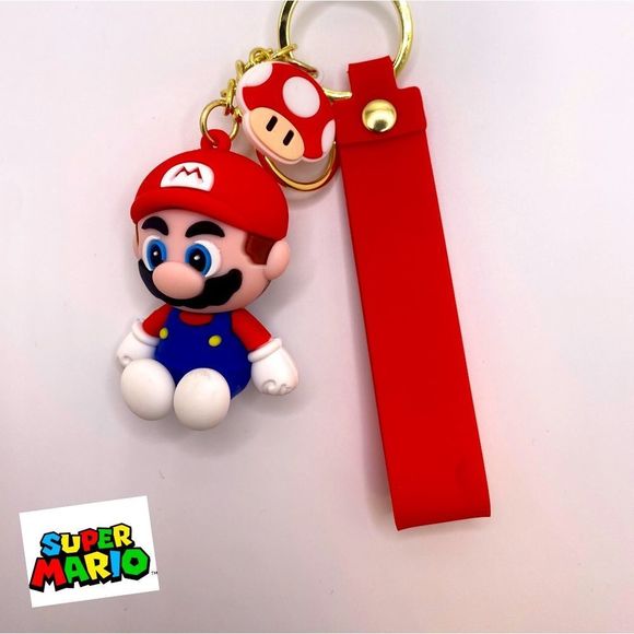 Nintendo | Office | Super Mario Bros Mario 3d Silicone Red Keychain ...